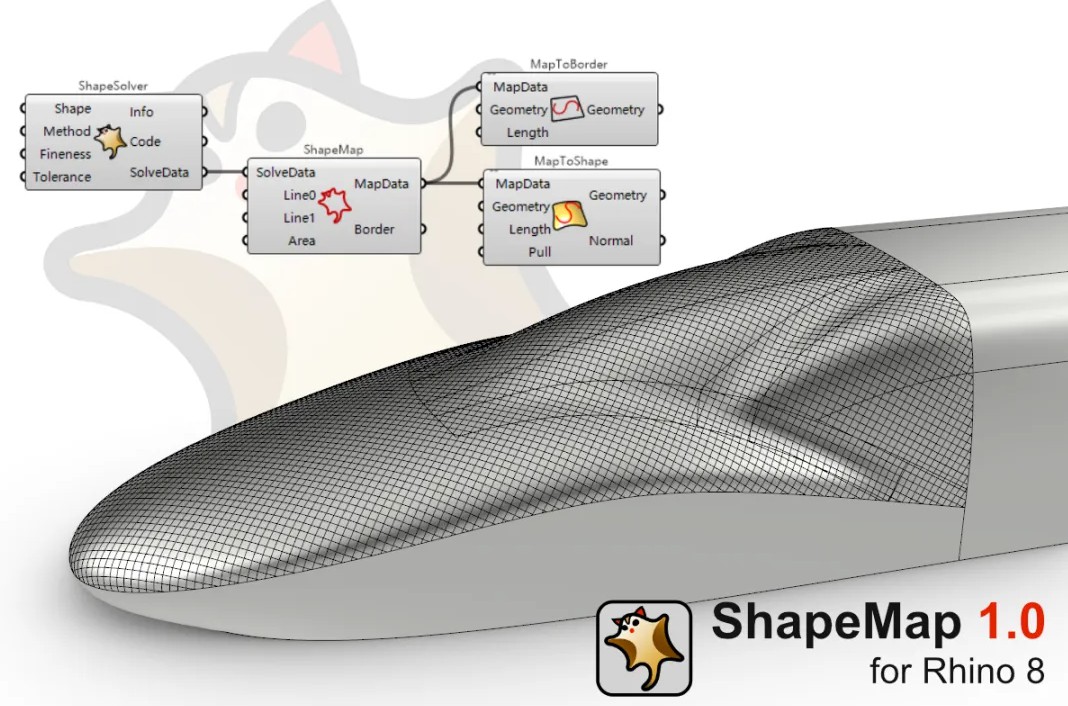 ShapeMap 1.0 for Rhino 8 发布 - Rhino3D 中文博客Rhino3D 中文博客