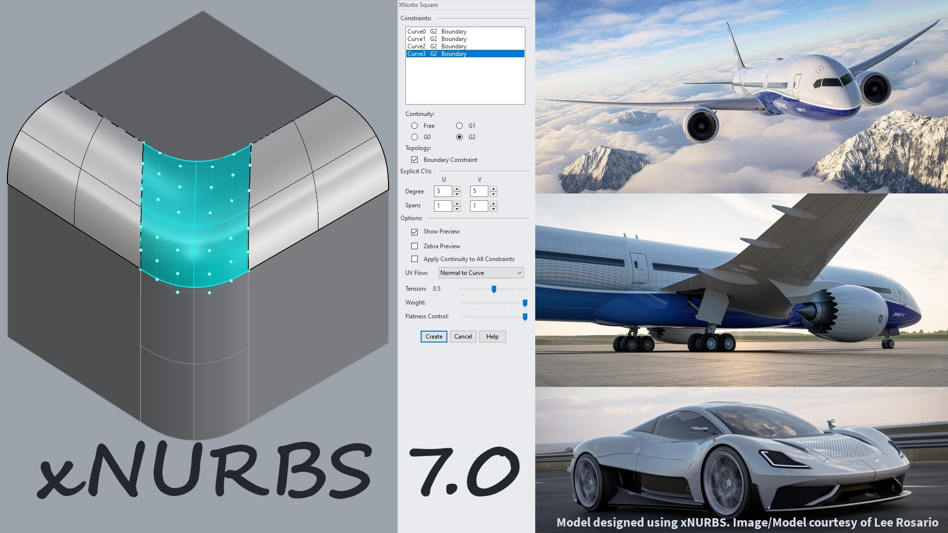 xNURBS Rhino插件V7.0正式发布 - Rhino3D 中文博客Rhino3D 中文博客