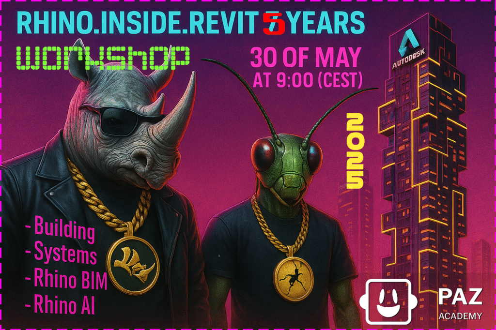 Rhino.Inside.Revit 五周年 PAZ研讨会 - Rhino3D 中文博客Rhino3D 中文博客